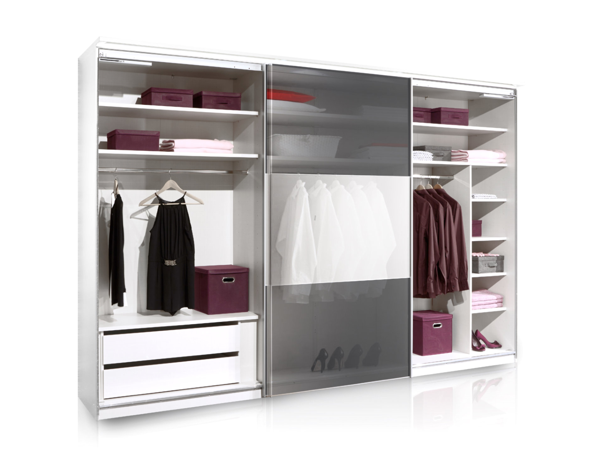 Includo Schwebetürenschrank online günstig kaufen ¦ Disco Möbel
